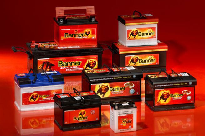 Banner, nur hochwertige Batterien