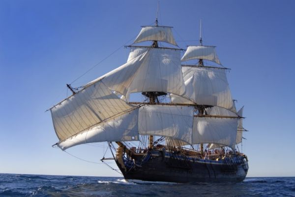 Götheborg of Sweden, Nachbau des größten hölzernen Segelschiffs der Welt