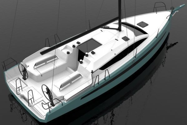 RM 1080, ein vielseitiges 36-Fuß-Segelboot, das von den Class40 ...